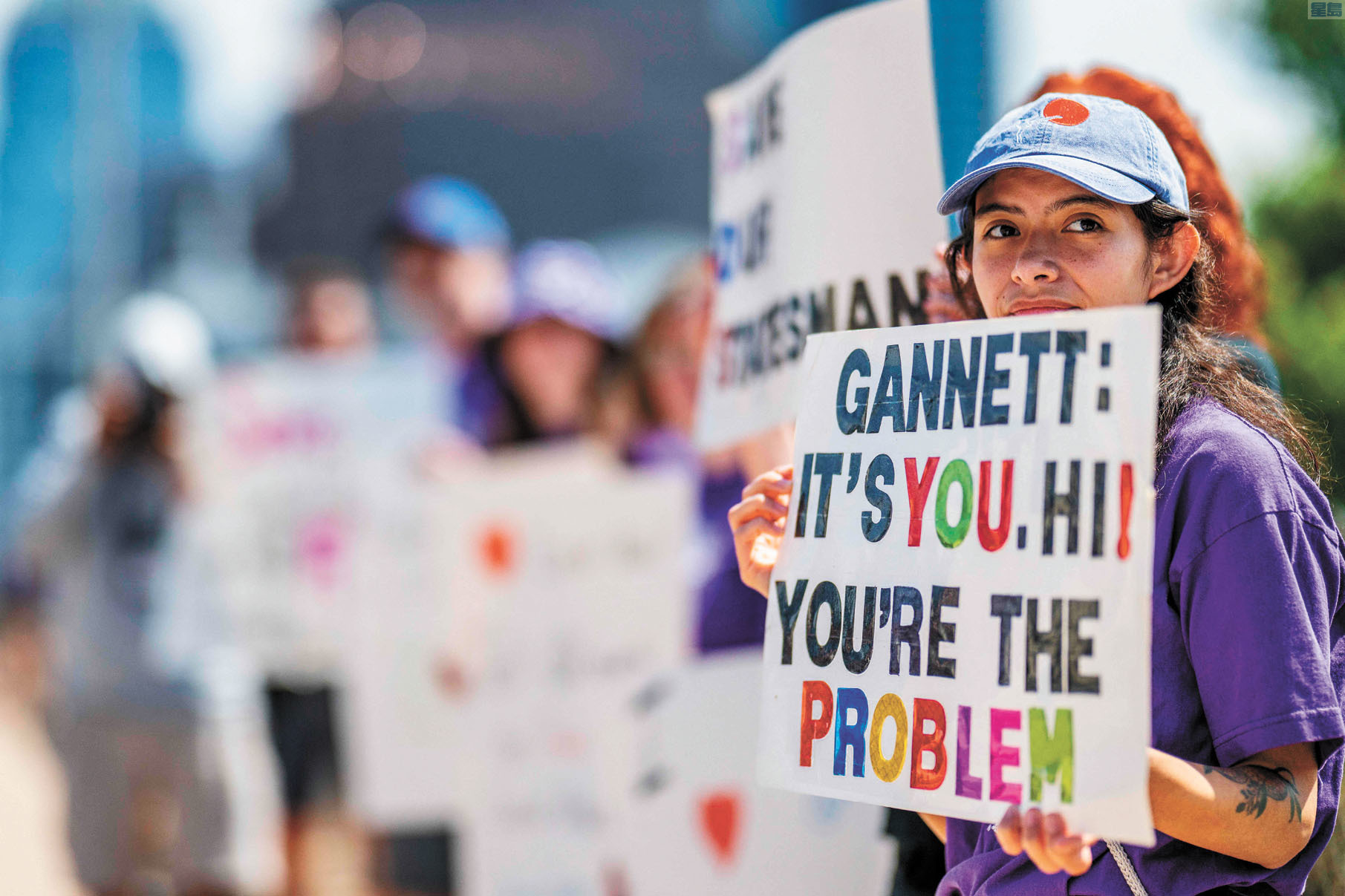 最大連鎖報業集團Gannett 8州數百記者罷工促換CEO | 星島日報