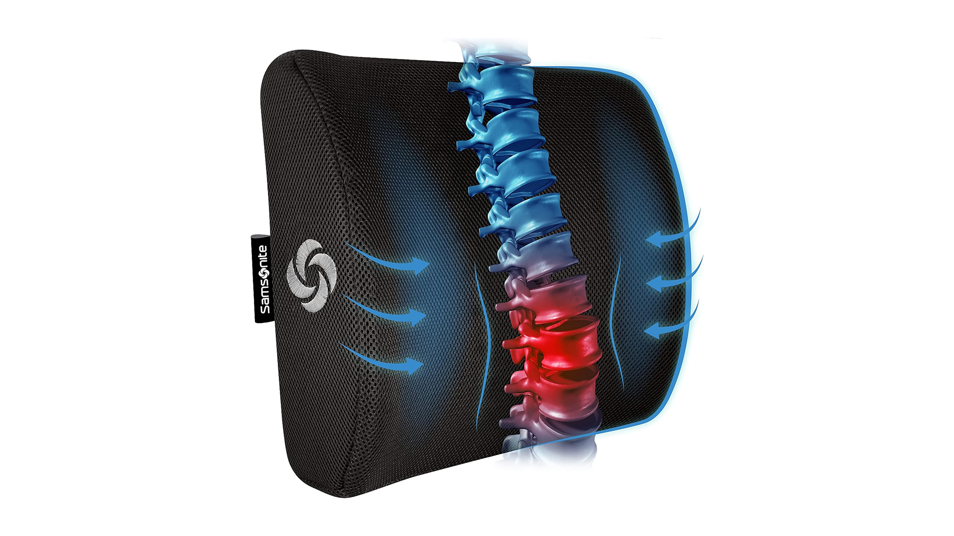 Samsonite 腰部支撐枕 | 僅售$18.75 | 緩解長時間辦公開車帶來的腰痠背痛 | 星島日報